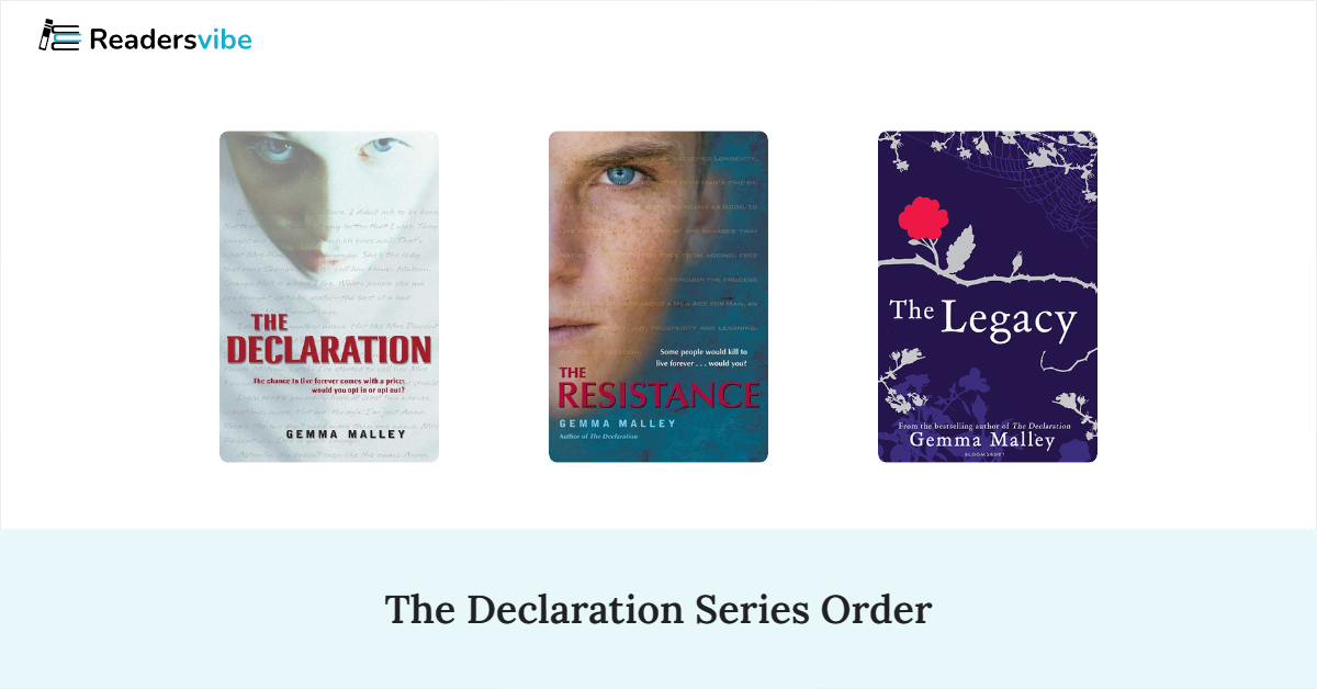 The Declaration Book Series In Order (3 Books)