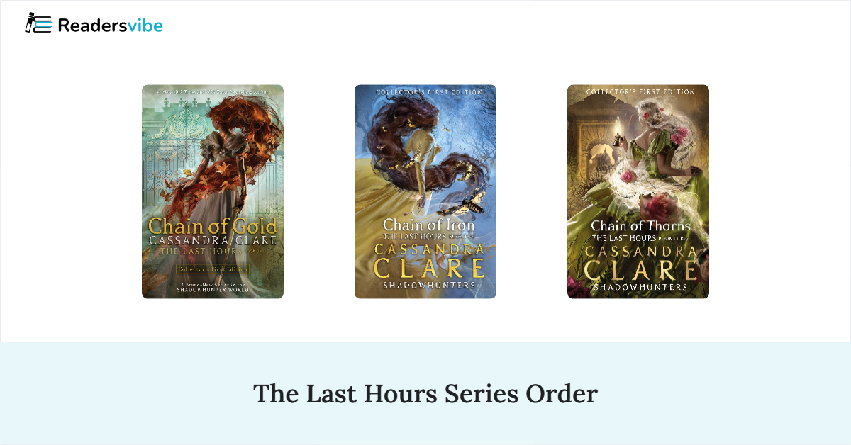 The Last Hours Book Series In Order (3 Books)
