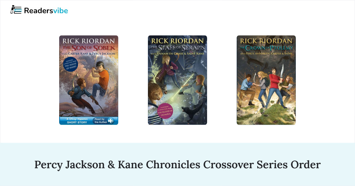 Percy Jackson & Kane Chronicles Crossover Book Series In Order (3 Books)
