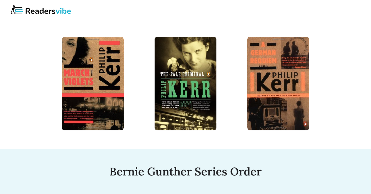 Bernie Gunther Book Series In Order (14 Books)