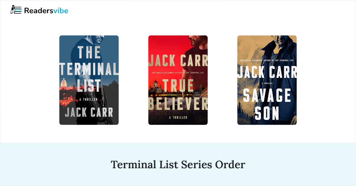 Terminal List Book Series In Order (6 Books)