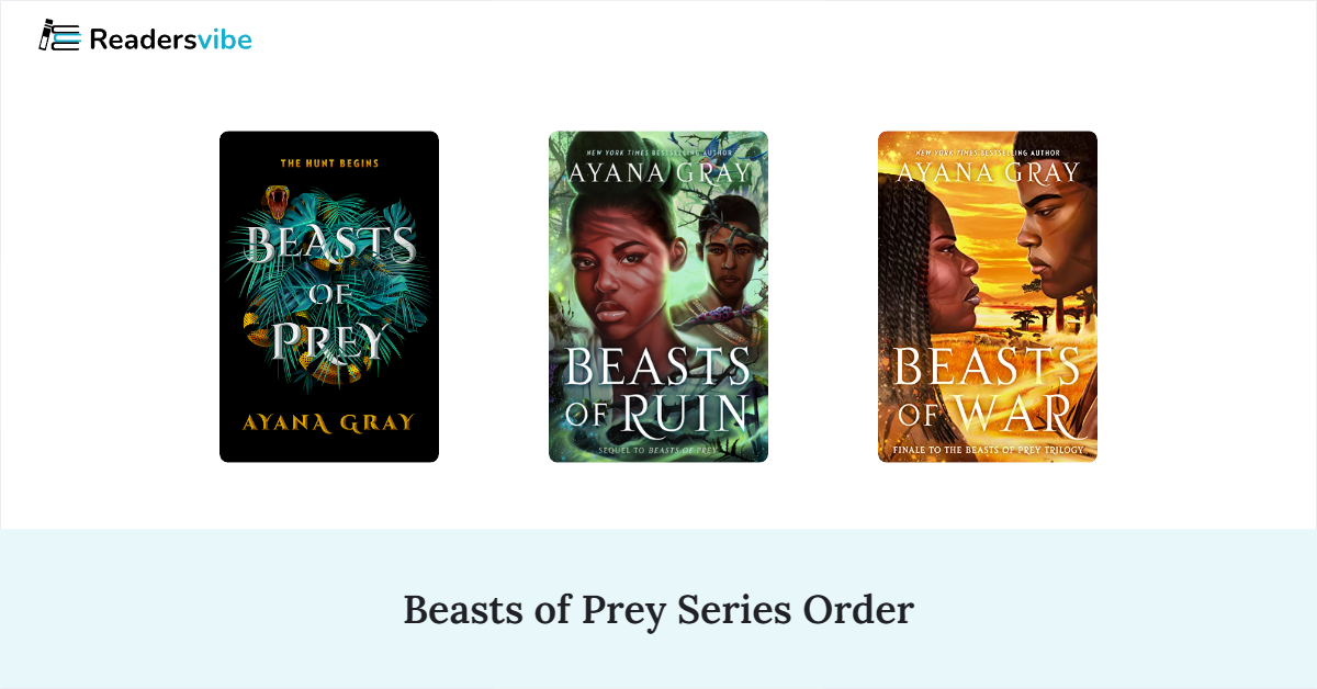 Beasts of Prey Book Series In Order (3 Books)