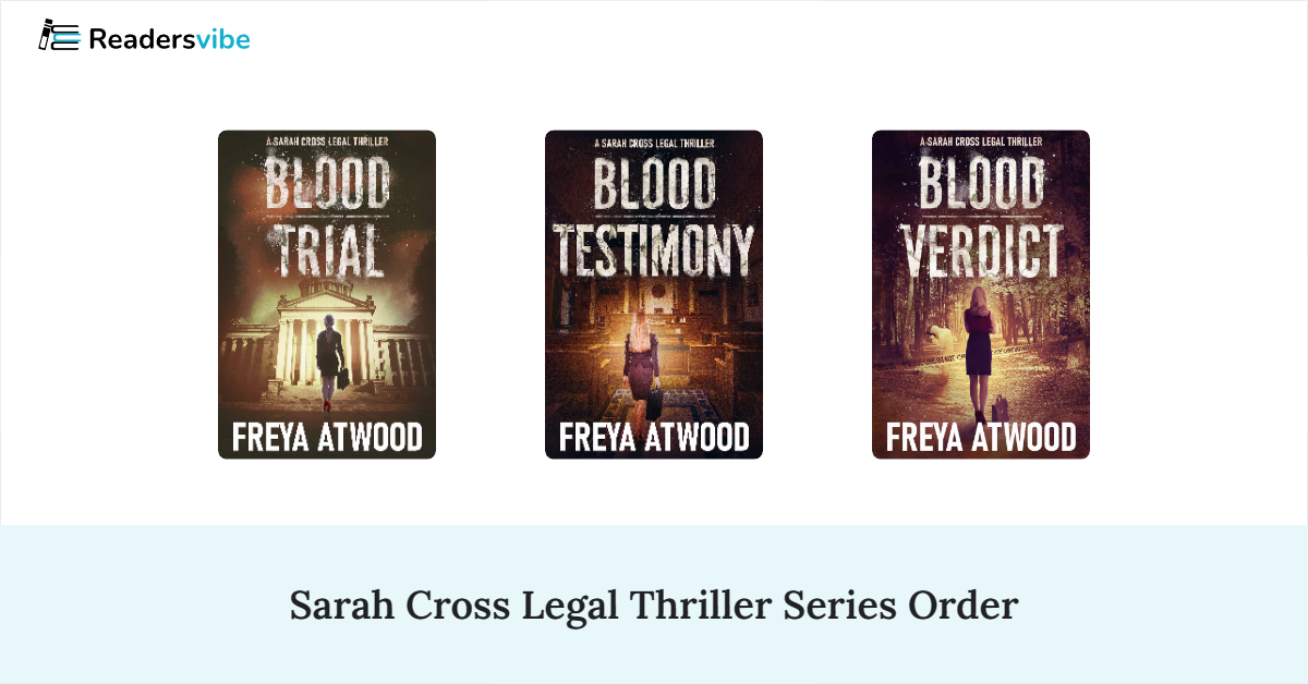 Sarah Cross Legal Thriller Book Series In Order (3 Books)