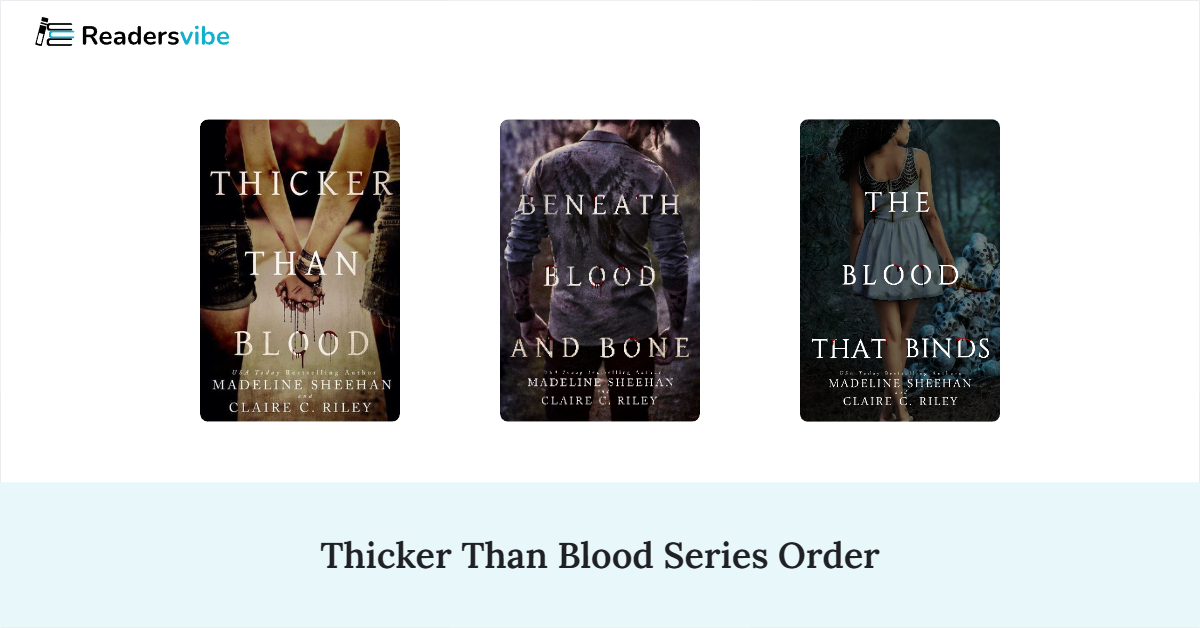 Thicker Than Blood Book Series In Order (4 Books)
