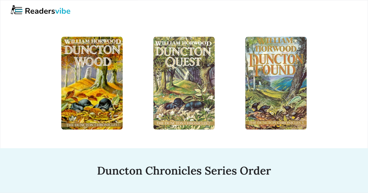Duncton Chronicles Book Series In Order (3 Books)