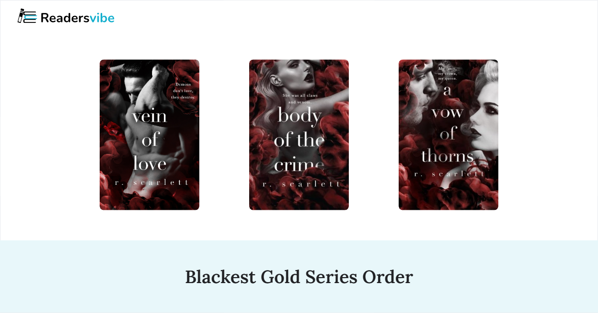 Blackest Gold Book Series In Order (4 Books)