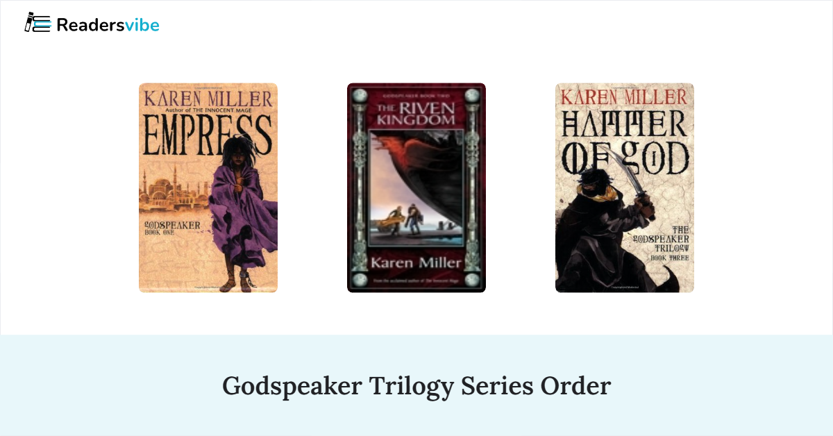 Godspeaker Trilogy Book Series In Order (3 Books)