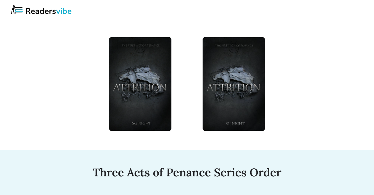 Three Acts of Penance Book Series In Order (2 Books)