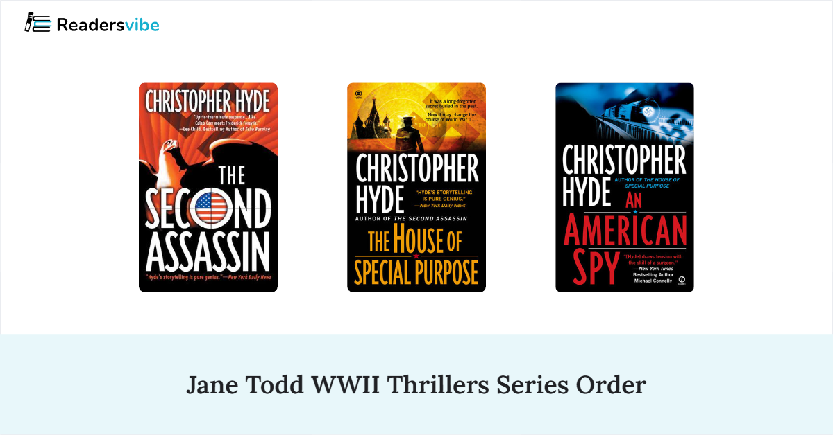 Jane Todd WWII Thrillers Book Series In Order (3 Books)