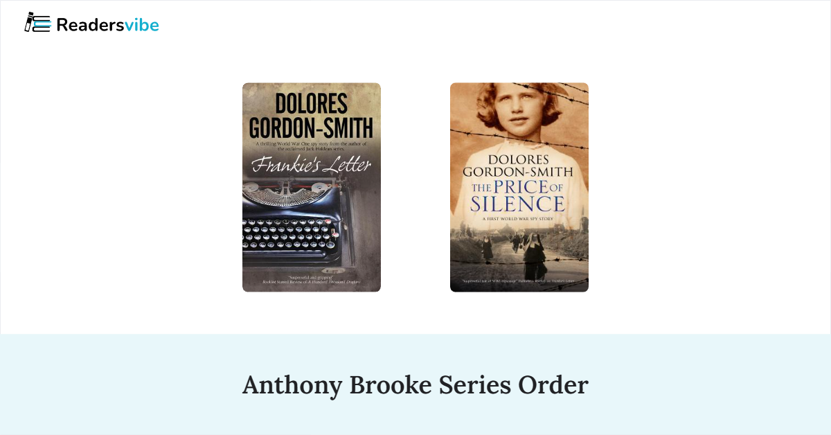 Anthony Brooke Book Series In Order (2 Books)