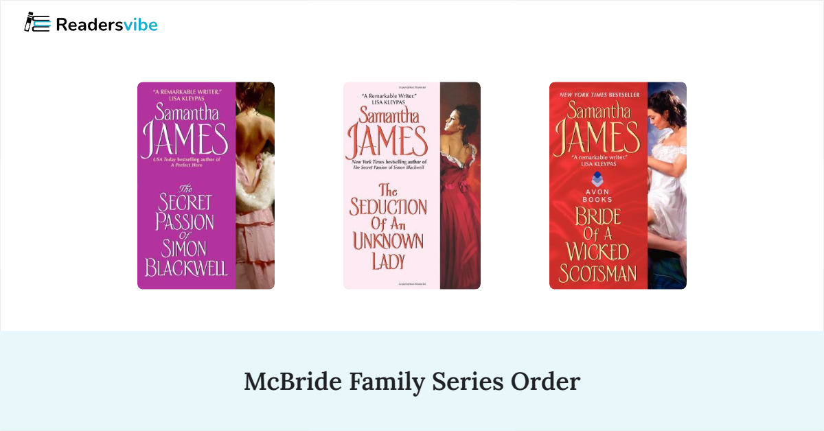 McBride Family Book Series In Order (3 Books)
