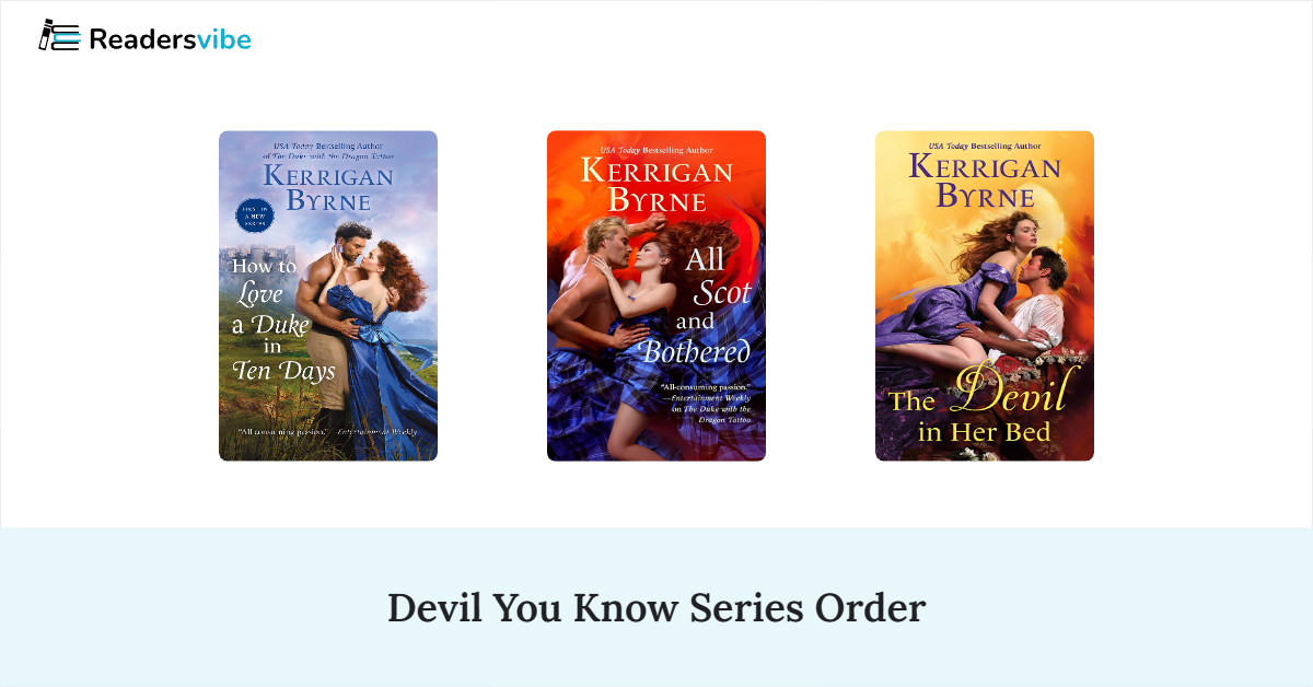 Devil You Know Book Series In Order (3 Books)
