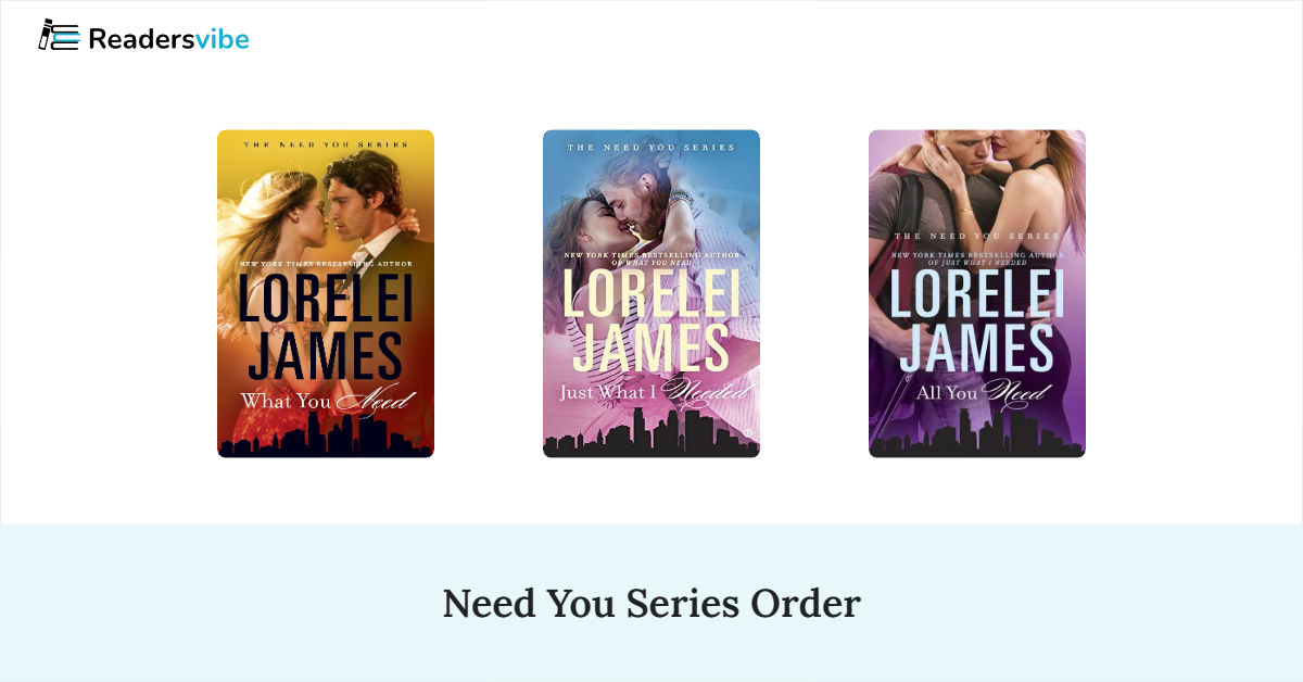 Need You Book Series In Order (4 Books)