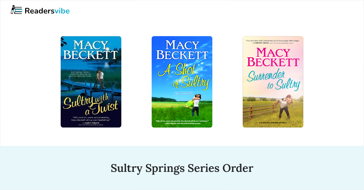 Sultry Springs Book Series In Order (3 Books)