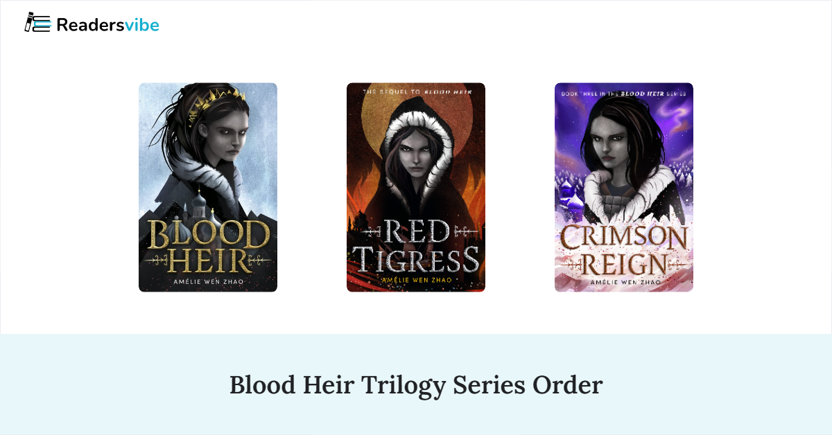 Blood Heir Trilogy Book Series In Order (3 Books)