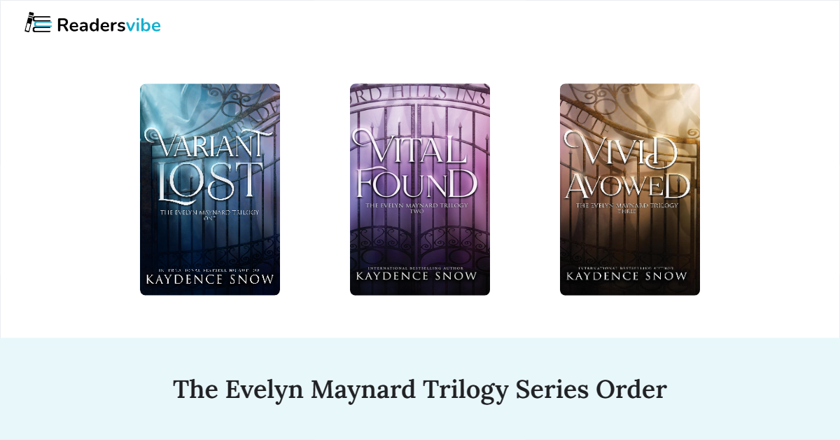 The Evelyn Maynard Trilogy Book Series In Order (3 Books)