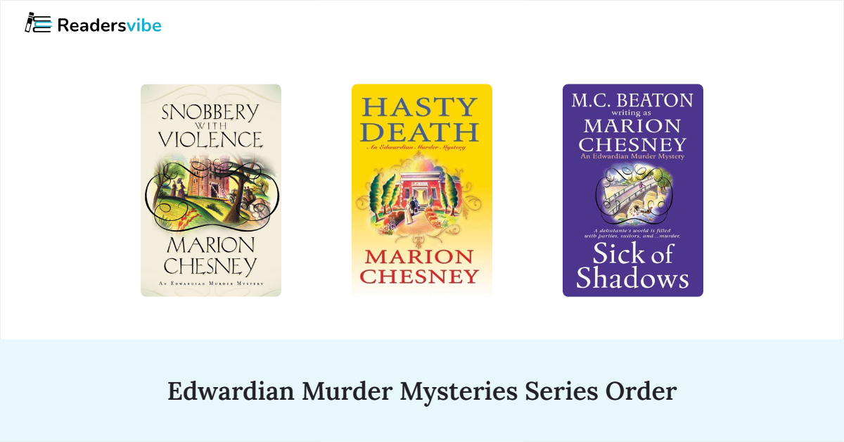 Edwardian Murder Mysteries Book Series In Order (4 Books)