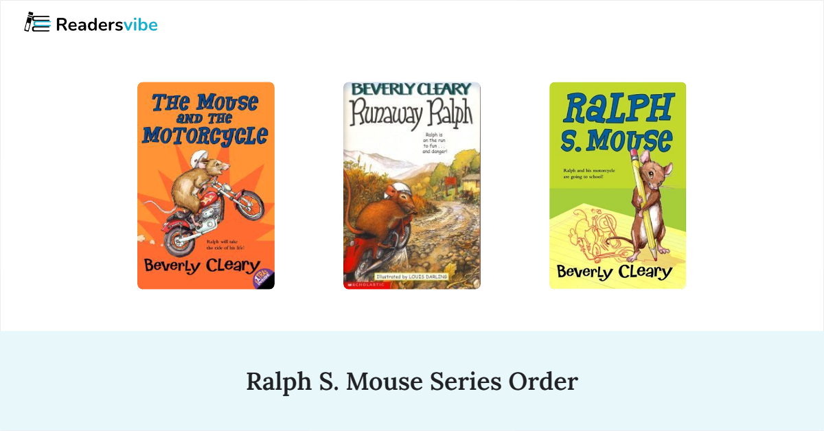 Ralph S. Mouse Book Series In Order (3 Books)