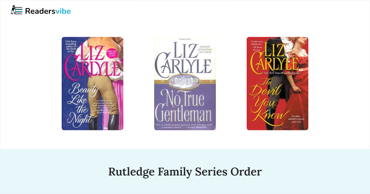 Rutledge Family Book Series In Order (4 Books)