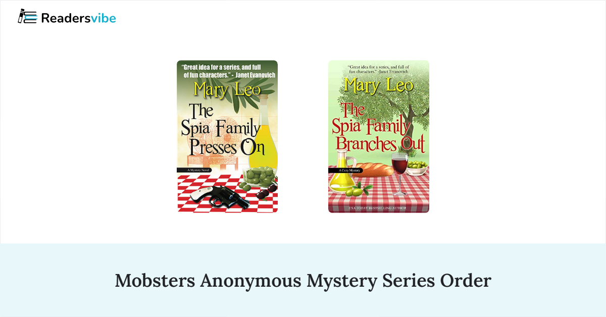 Mobsters Anonymous Mystery Book Series In Order (2 Books)