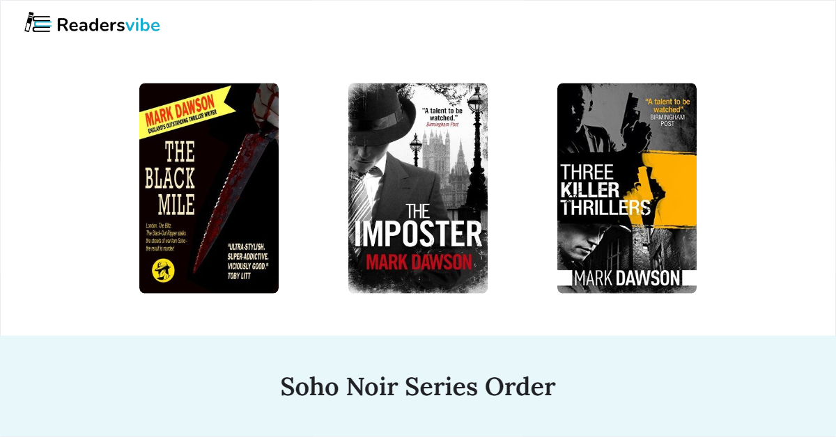 Soho Noir Book Series In Order (3 Books)
