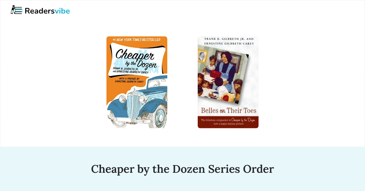 Cheaper by the Dozen Book Series In Order (2 Books)